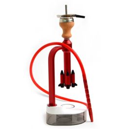 Narguile Moon Rocket Hookah Vermelho - Oásis Tabacaria